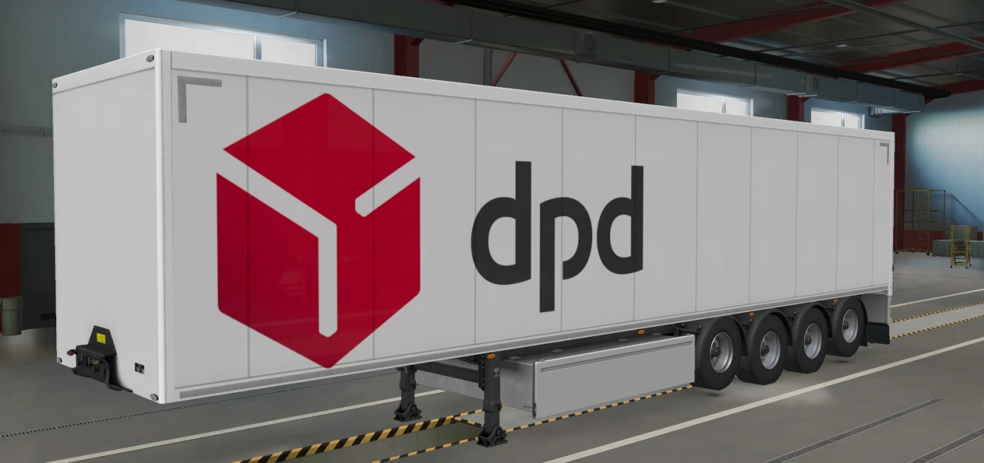Trailer DPD - SCS trailers + Krone + AI for Euro Truck Simulator 2 ...