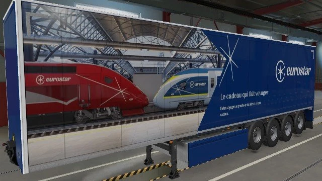 Trailer Eurostar - SCS trailers + Krone + AI for Euro Truck Simulator 2 ...