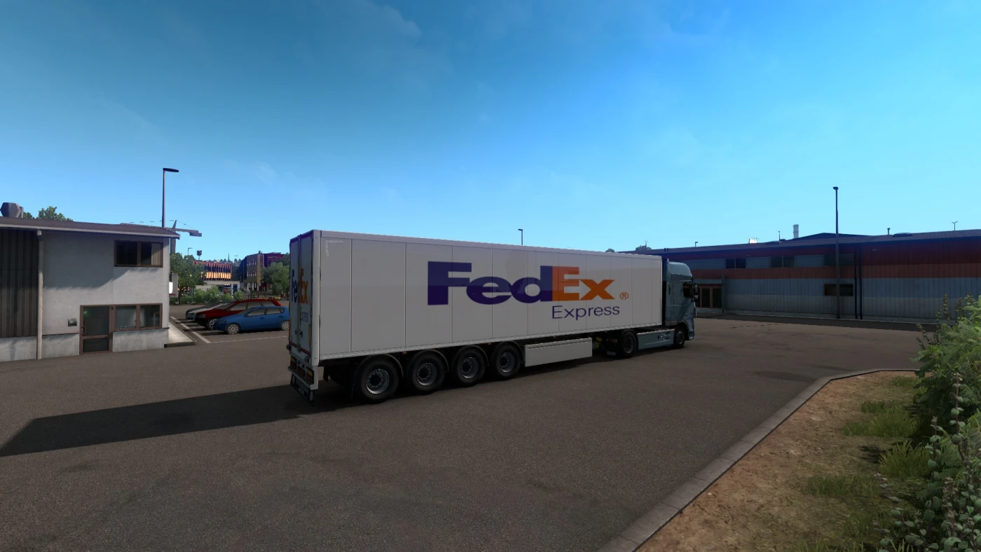 Trailer FedEx Express - SCS trailers + Krone + AI for Euro Truck ...
