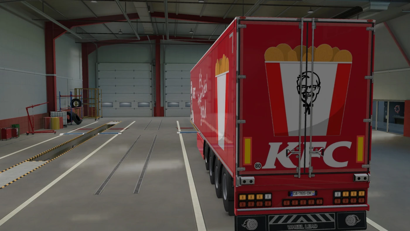 Trailer KFC - SCS trailers + Krone + AI for Euro Truck Simulator 2 ...