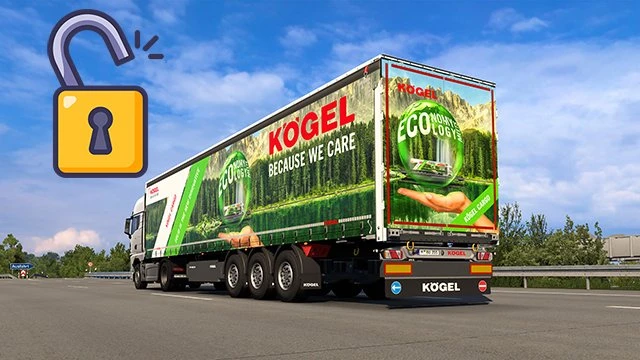 Unlock 15m Kögel Trailers for all map (Works with TruckersMP) for Euro ...